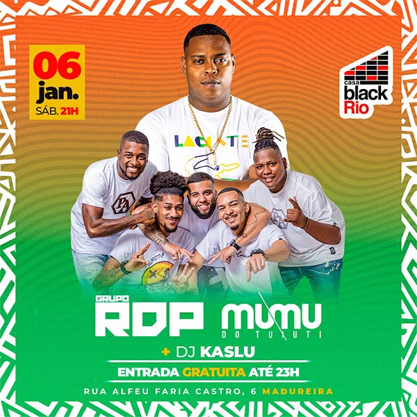 SAMBA BLACK - GRUPO RDP, MUMU TUIUTI, DJ KASLU - Guiche Web SAMBA BLACK - GRUPO RDP, MUMU TUIUTI, DJ KASLU - Guiche Web