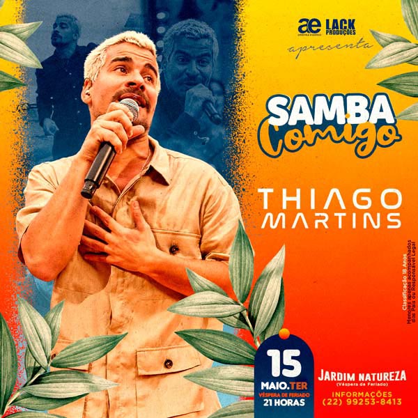 Samba comigo com Thiago Martins - Guiche Web