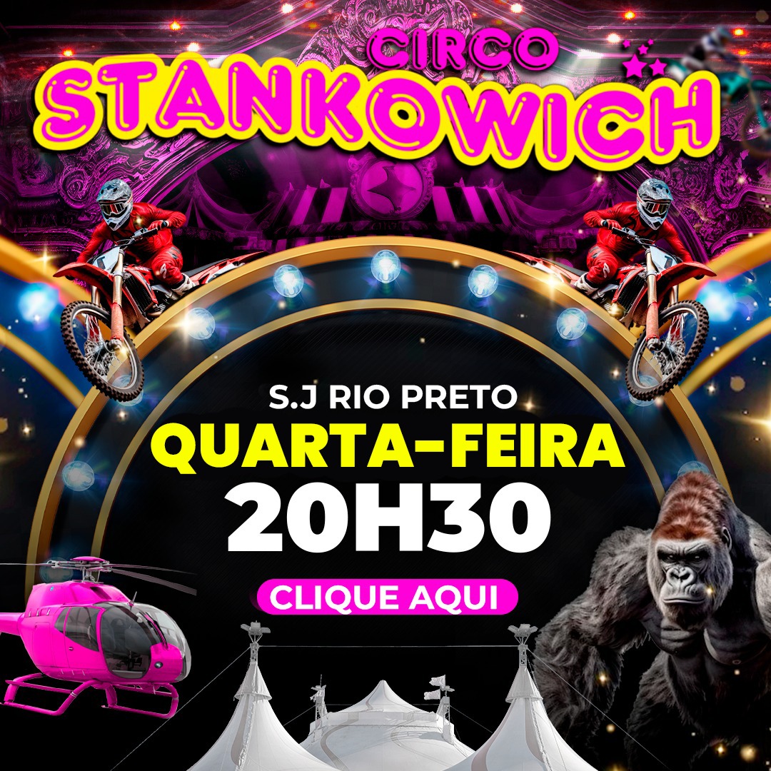 Circo Stankowich Pink | Quarta 31.JUL às 20h30 - Guiche Web