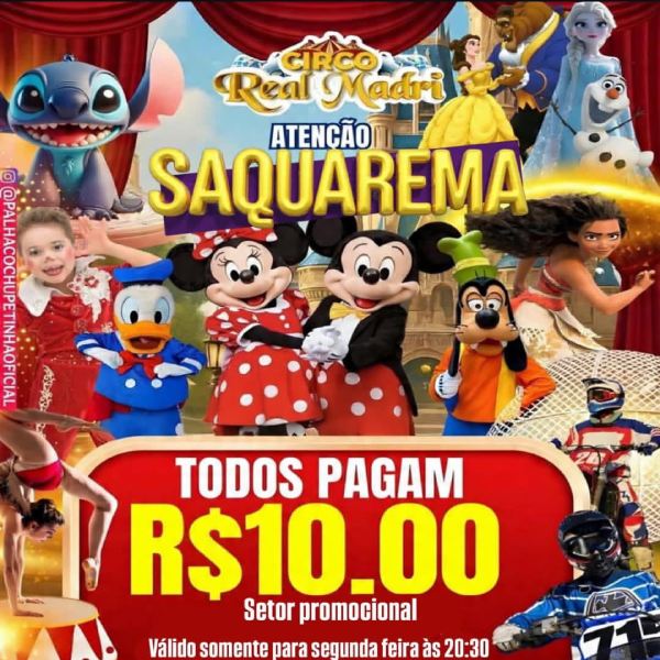 Circo Real Madri | Segunda 09.02 às 20h30 - Guiche Web