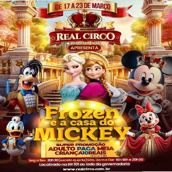 Real Circo | Domingo 23.MAR às 16h00 - Guiche Web