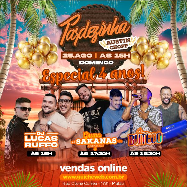 4 Anos Austin Chopp - Guiche Web