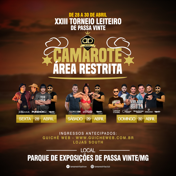 Torneio Leiteiro de Passa Vinte - MG - Guiche Web Torneio Leiteiro de Passa Vinte - MG - Guiche Web