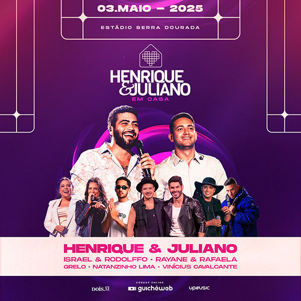 Henrique e Juliano Em Casa - Goiânia - Guiche Web