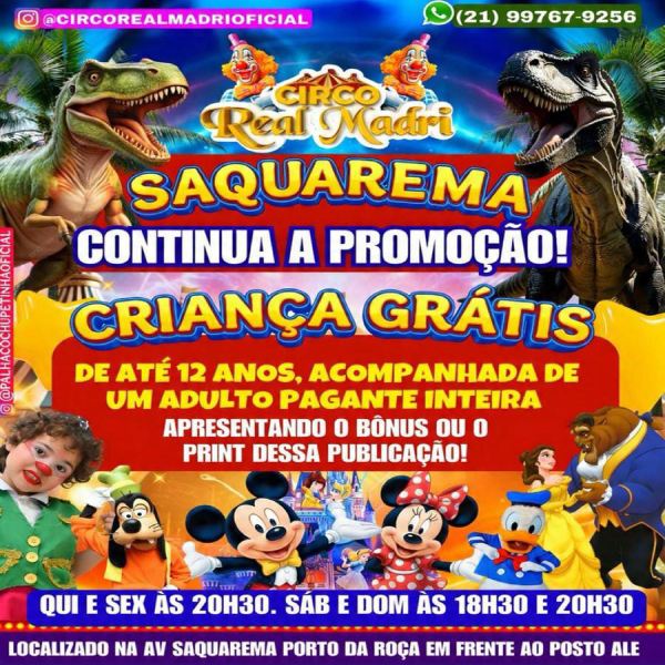 Circo Real Madri | Sábado 24.01 às 20h30 - Guiche Web