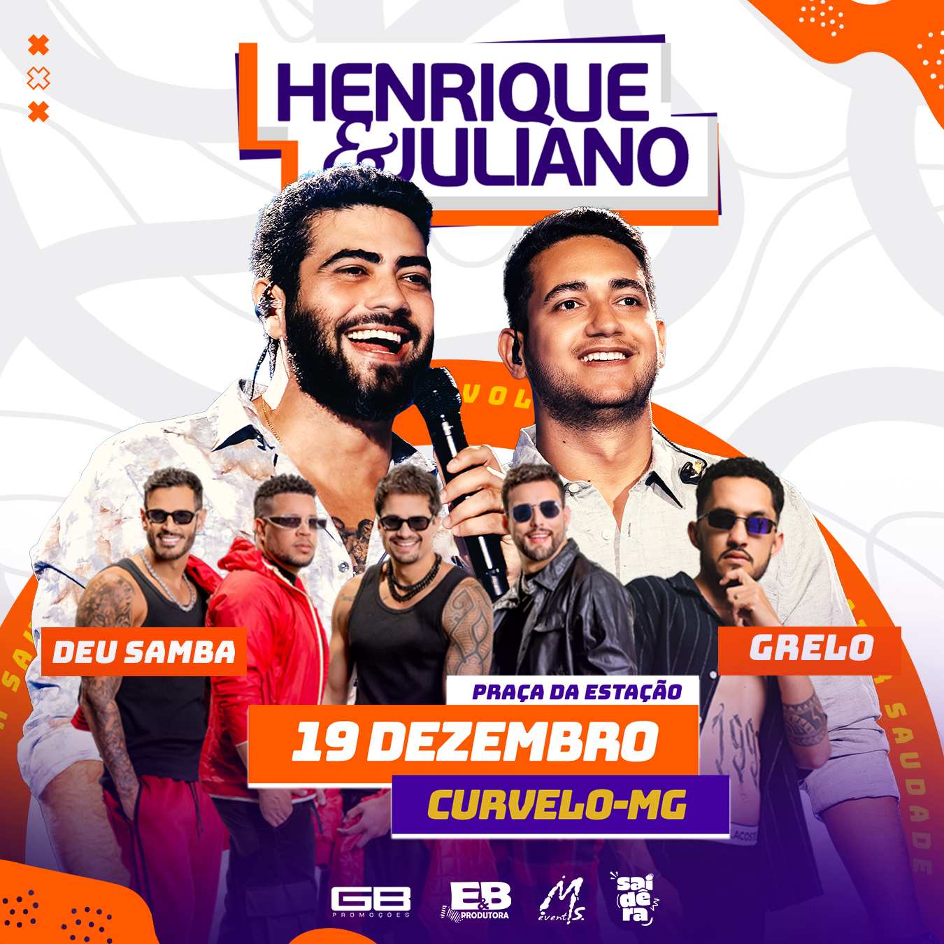 Henrique e Juliano no Saidera 2025 - Curvelo - Guiche Web