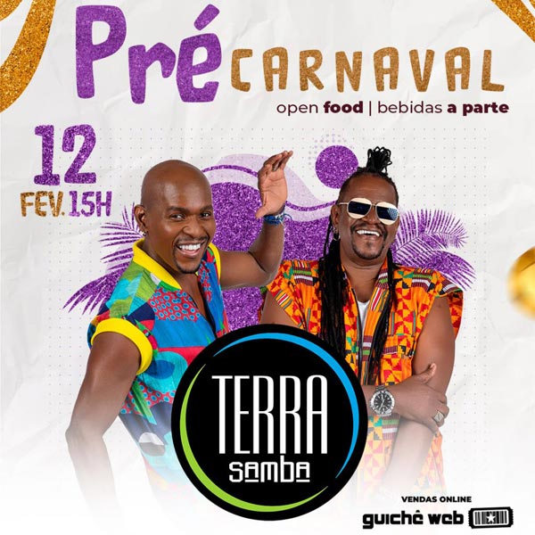 Pré Carnaval com Terra Samba - Guiche Web