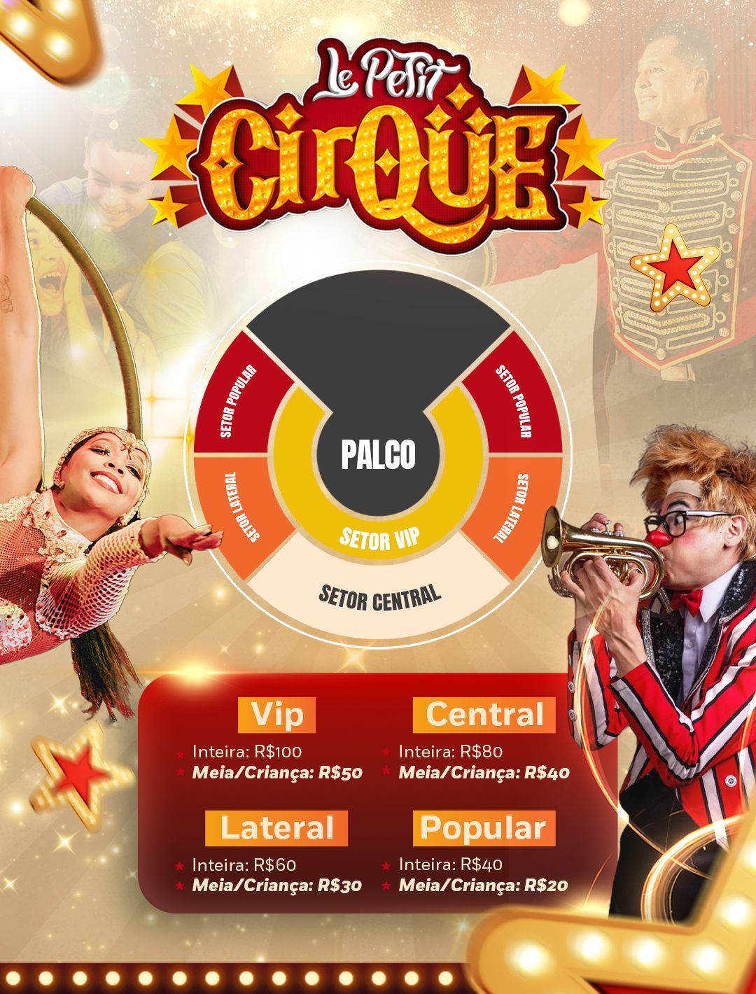Circo Le Petit Cirque | Segunda 24.NOV às 20h - Guiche Web